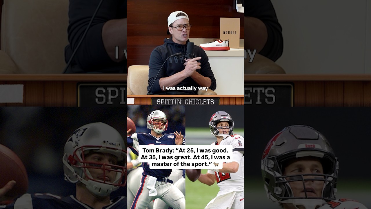 Tom Brady: “At 25, I was good. At 35, I was great. At 45, I was a master of the sport.” 🐐 #nfl