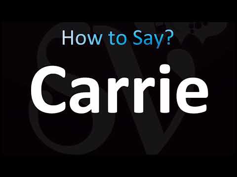 How to Pronounce Carrie (CORRECTLY!)