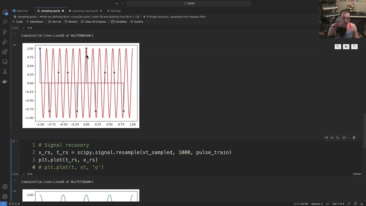 Representing Signals in Python (Sampling)