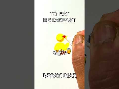 Learn Spanish! ¡Aprenda Inglés! TO EAT BREAKFAST : DESAYUNAR