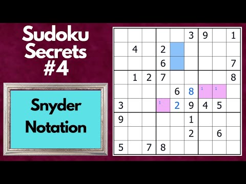 The Best Sudoku Tip? Use Snyder Notation #shorts