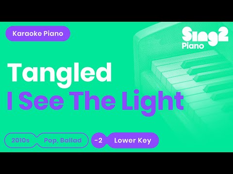I See The Light - Tangled | Mandy Moore, Zachary Levi (Lower Key) Karaoke Piano