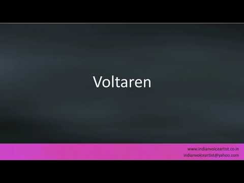 Pronunciation of the word(s) "Voltaren".