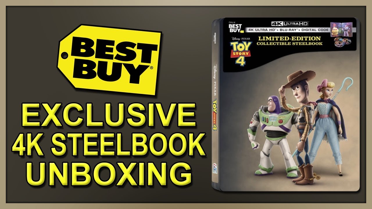 Toy Story 4 Best Buy Exclusive 4K+2D Blu-ray SteelBook Unboxing