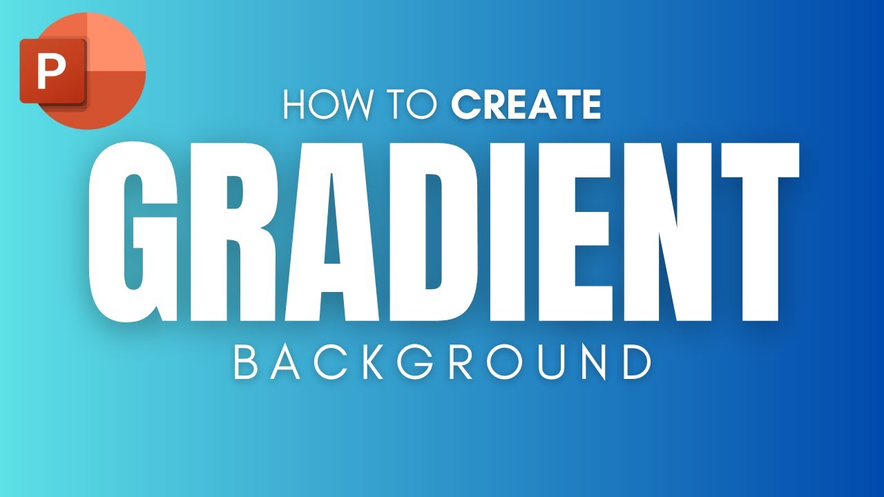 Create Gradient Background in PowerPoint  (Easy Tutorial)