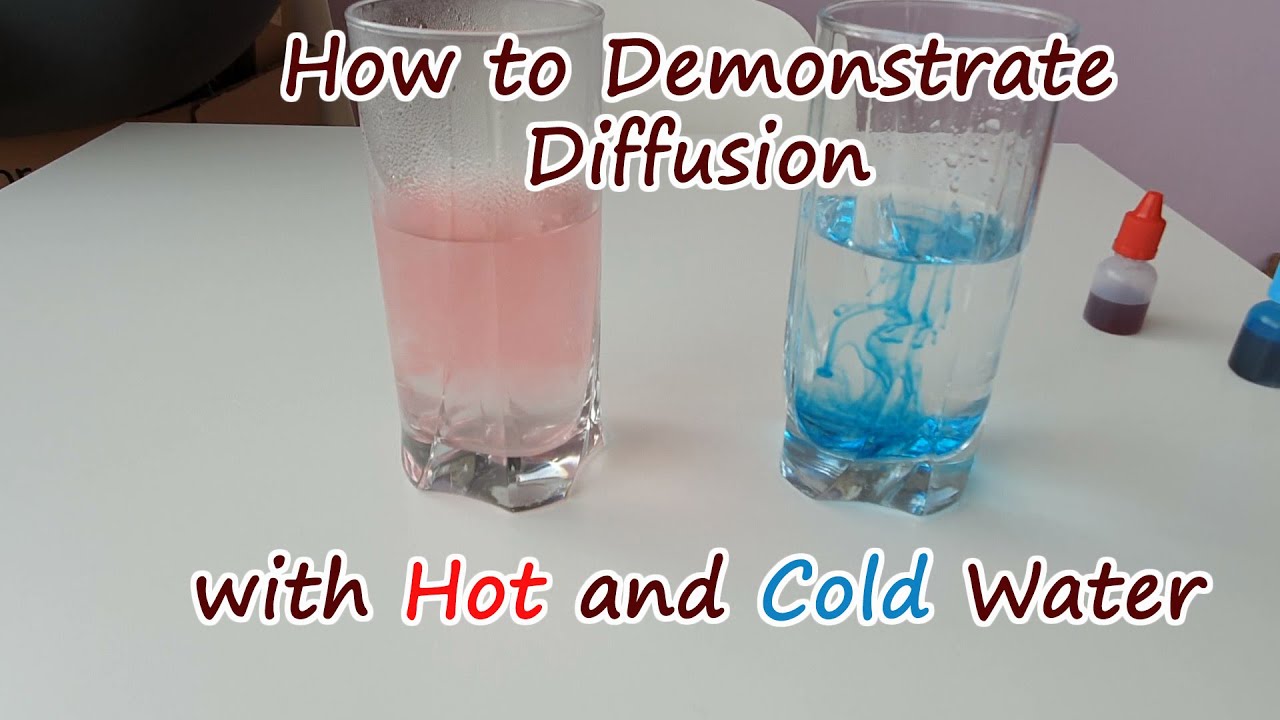 How to Demonstrate Diffusion with Hot and Cold Water (Brownian Motion)