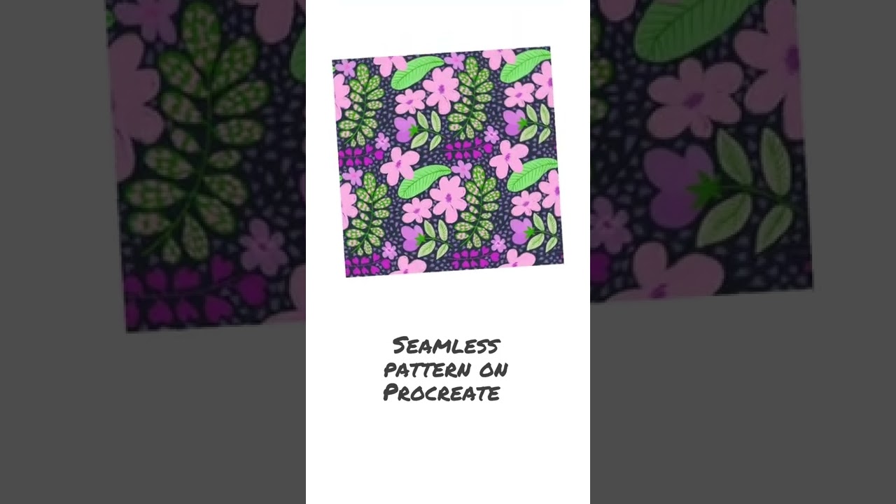 Seamless pattern design on #procreate