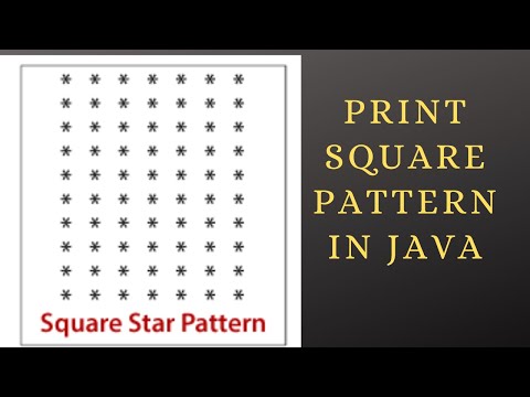Square Patterns in java || howto print square pattern java