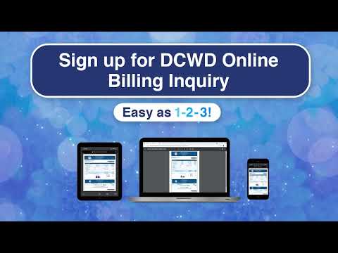 DCWD Advisory - Online Billing Inquiry