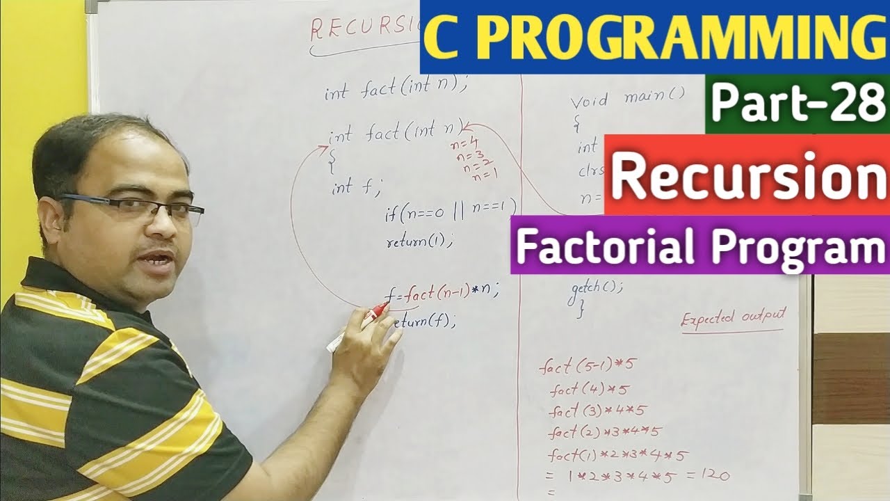 C PROGRAMMING | Part-28 | Recursion