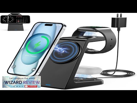 3 in 1 Magnetic Wireless Charging Station Apple 20W Mag-Safe Charger Stand Review