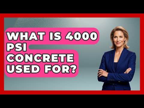 What Is 4000 PSI Concrete Used For? - Civil Engineering Explained