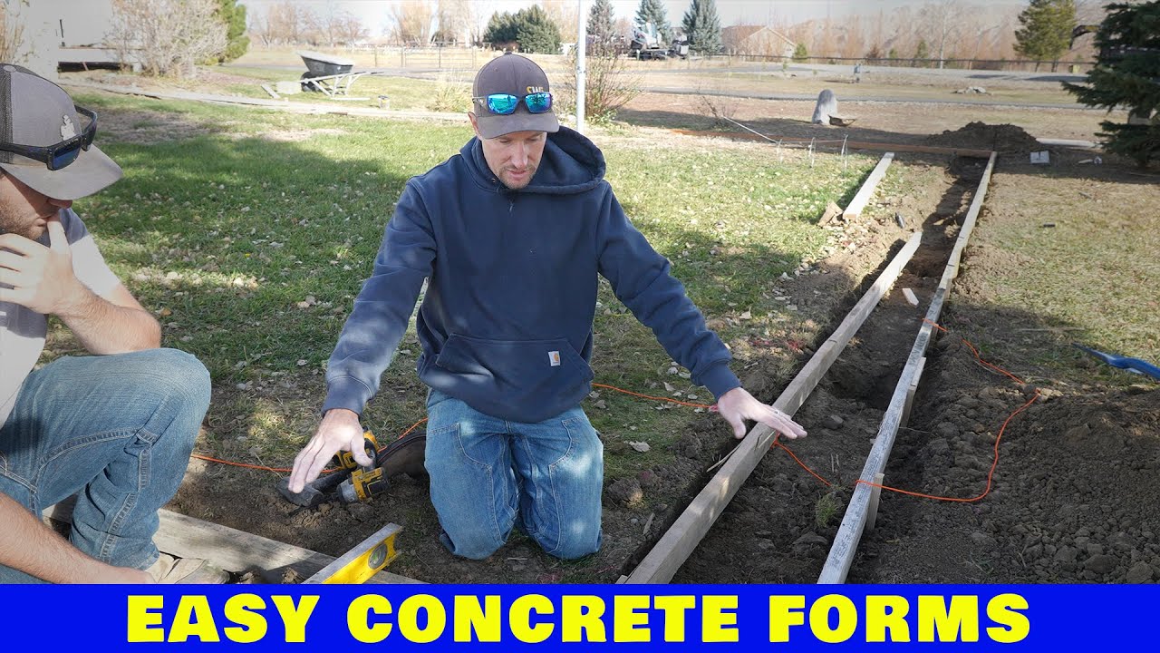 How We Build Easy Forms For A Concrete Mow Curb