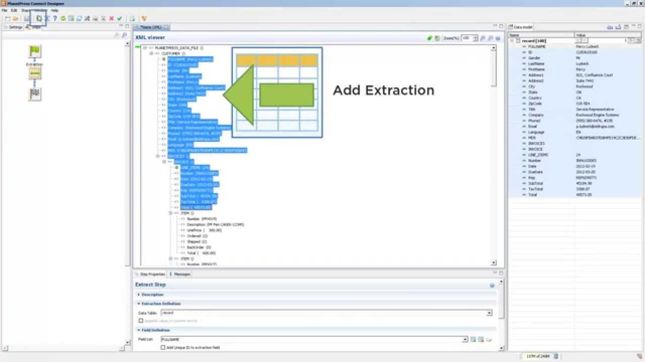 Extracting from an XML Data Source