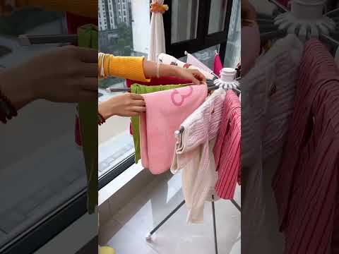 foldable clothes drying rack #gedget700