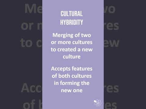 Cultural Hybridity | 60 Second Sociology (GCSE Sociological Theory)