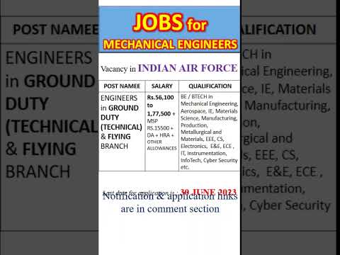 AIR FORCE jobs | Mechanical engineering jobs