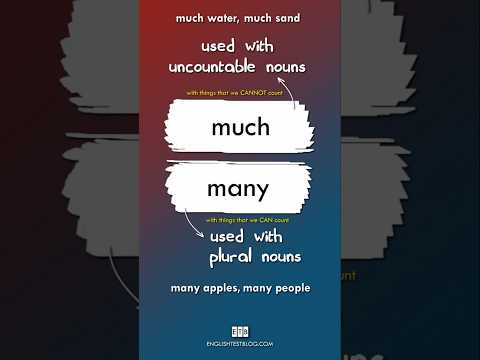 Much or Many?