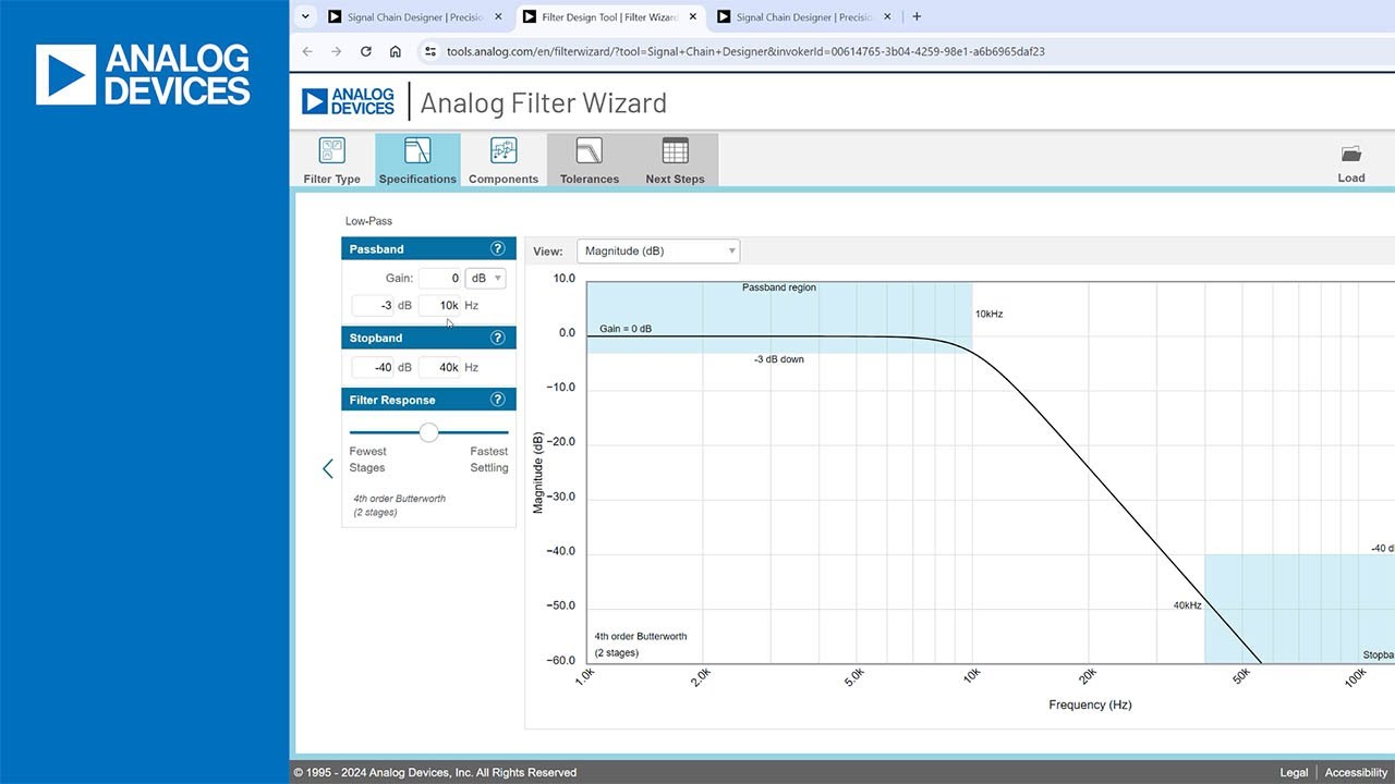 Signal Chain Designer: How to Create a Filter using Filter Wizard