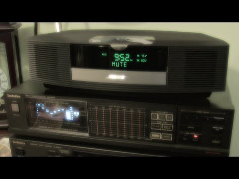 Bose Wave Radio Music System III Sound Test with Bluetooth Adapter and iPod Nano