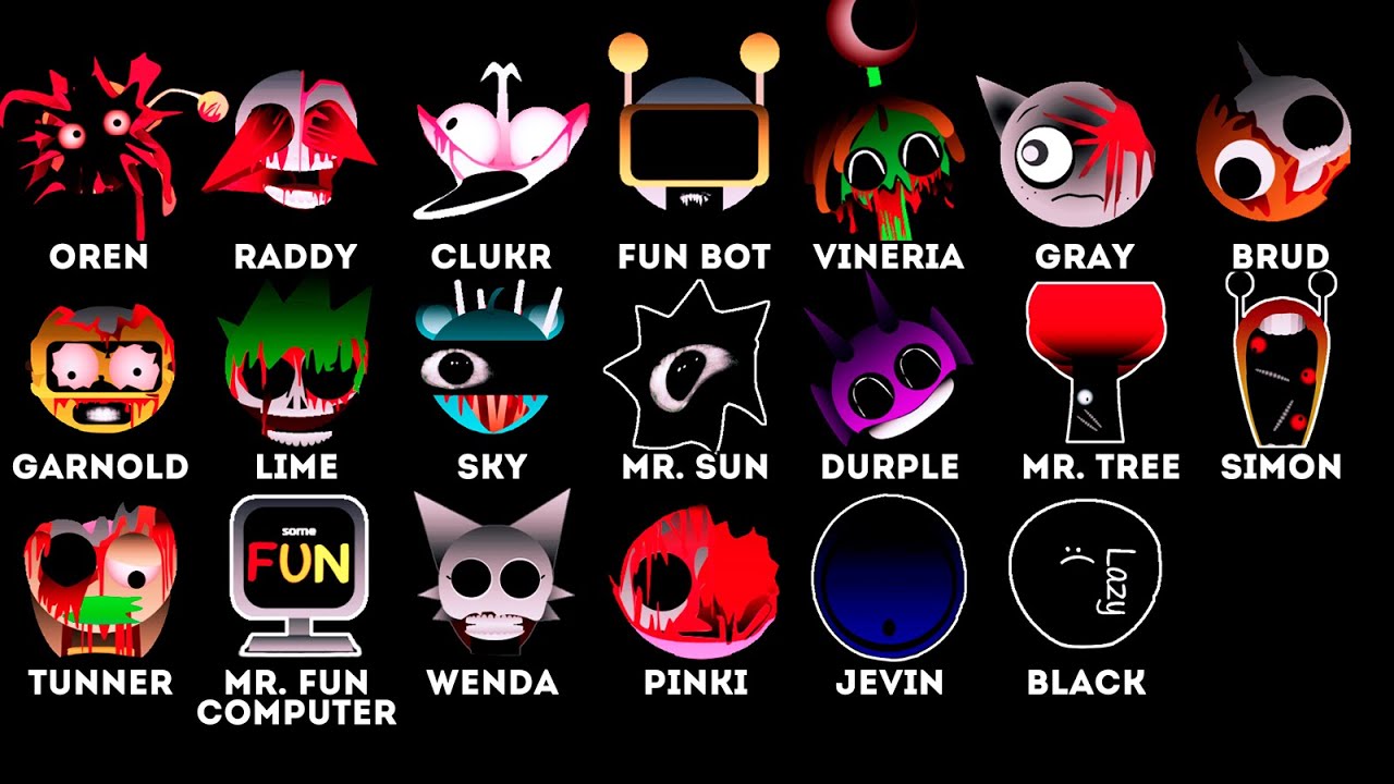 Every Horror Sprunki phase 3 in 14 Minutes