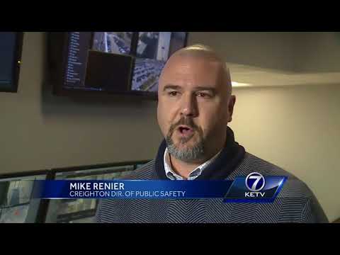 Creighton students use new keychain security device