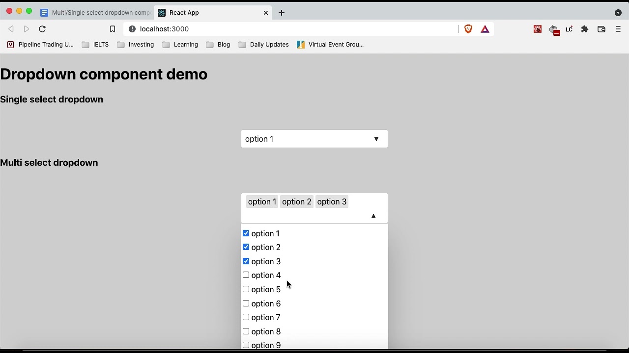 React Dropdown Component
