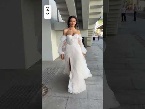 Wedding dresses with a slit