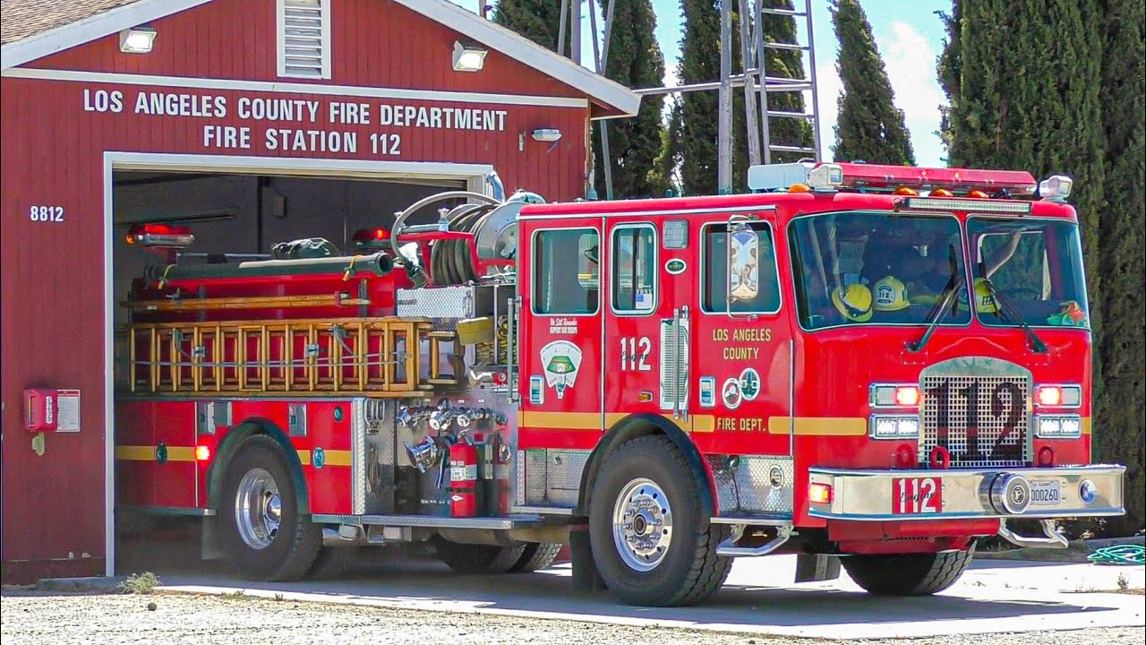 *Extremely Rare* LACoFD Call Engine 112 Responding 