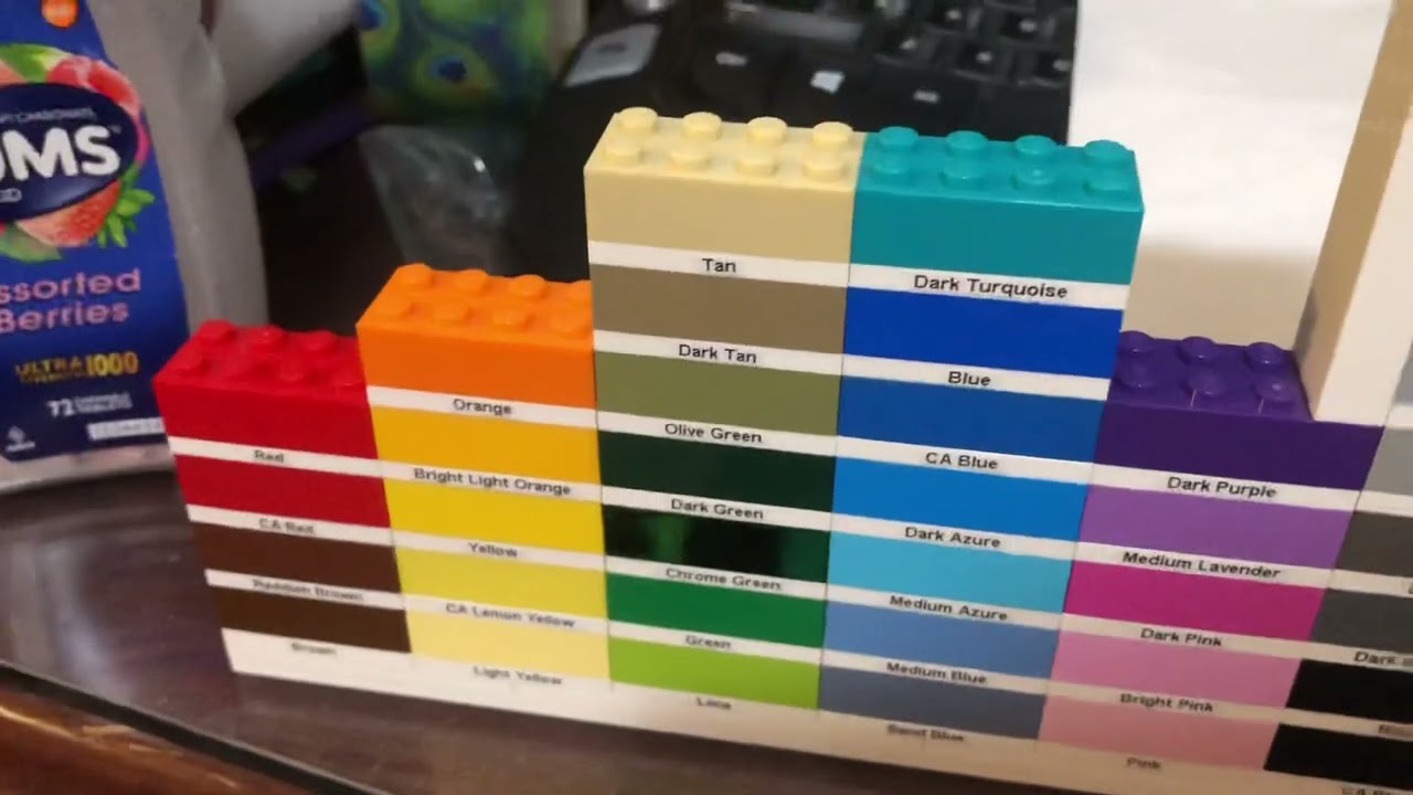 LEGO Brick Color Charts