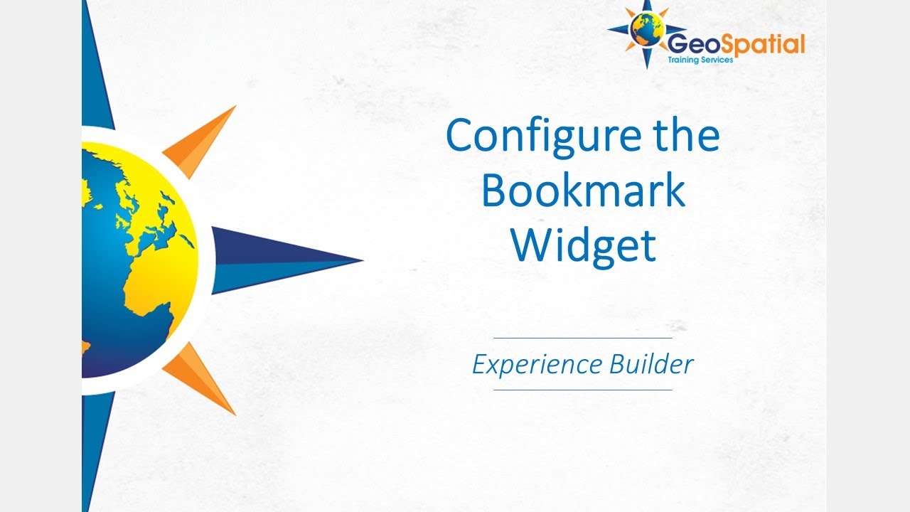 Interactive Bookmark Widget Experience Builder