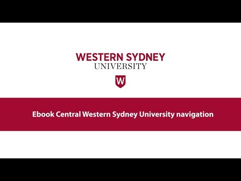 Ebook Central: Navigation