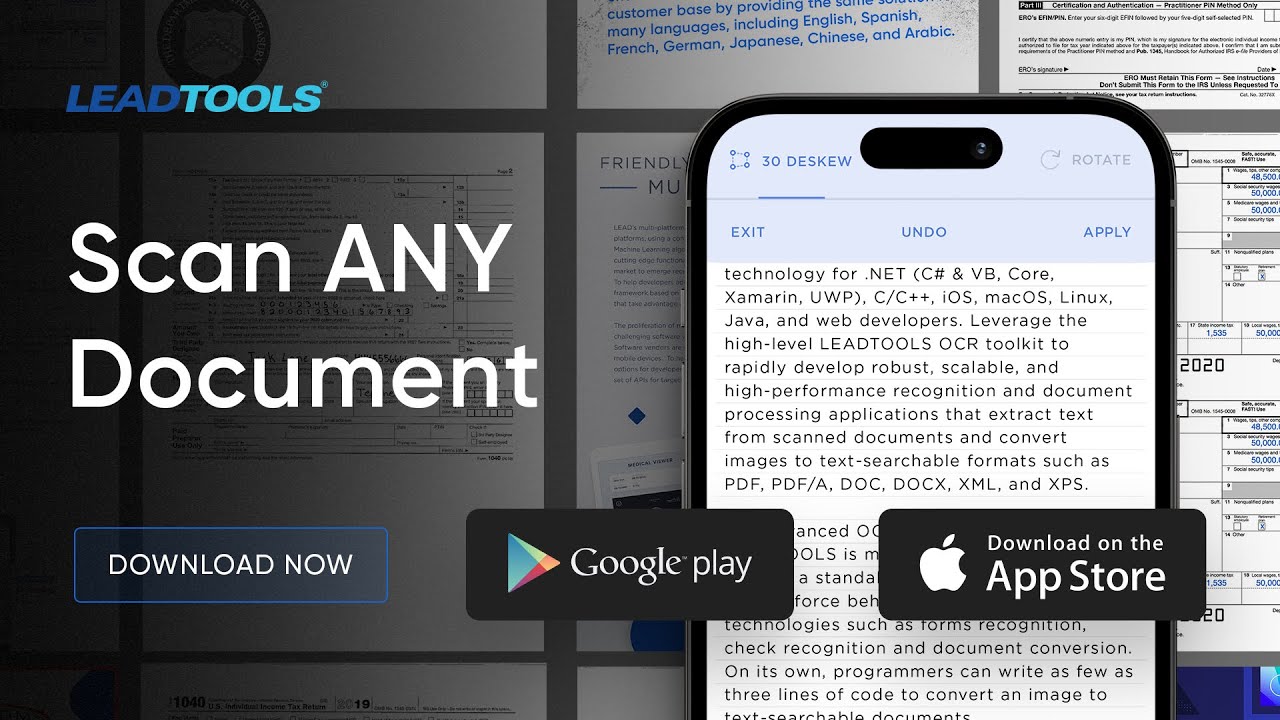 LEADTOOLS Doc Scanner App