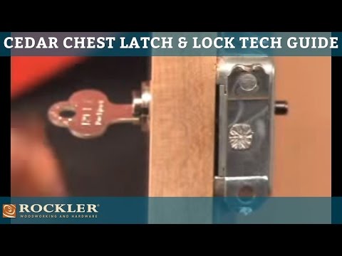 Surface Mounted Cedar Chest Lock and Latch | Rockler Woodworking and ...