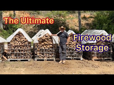 Firewood Storage with an IBC Tote!