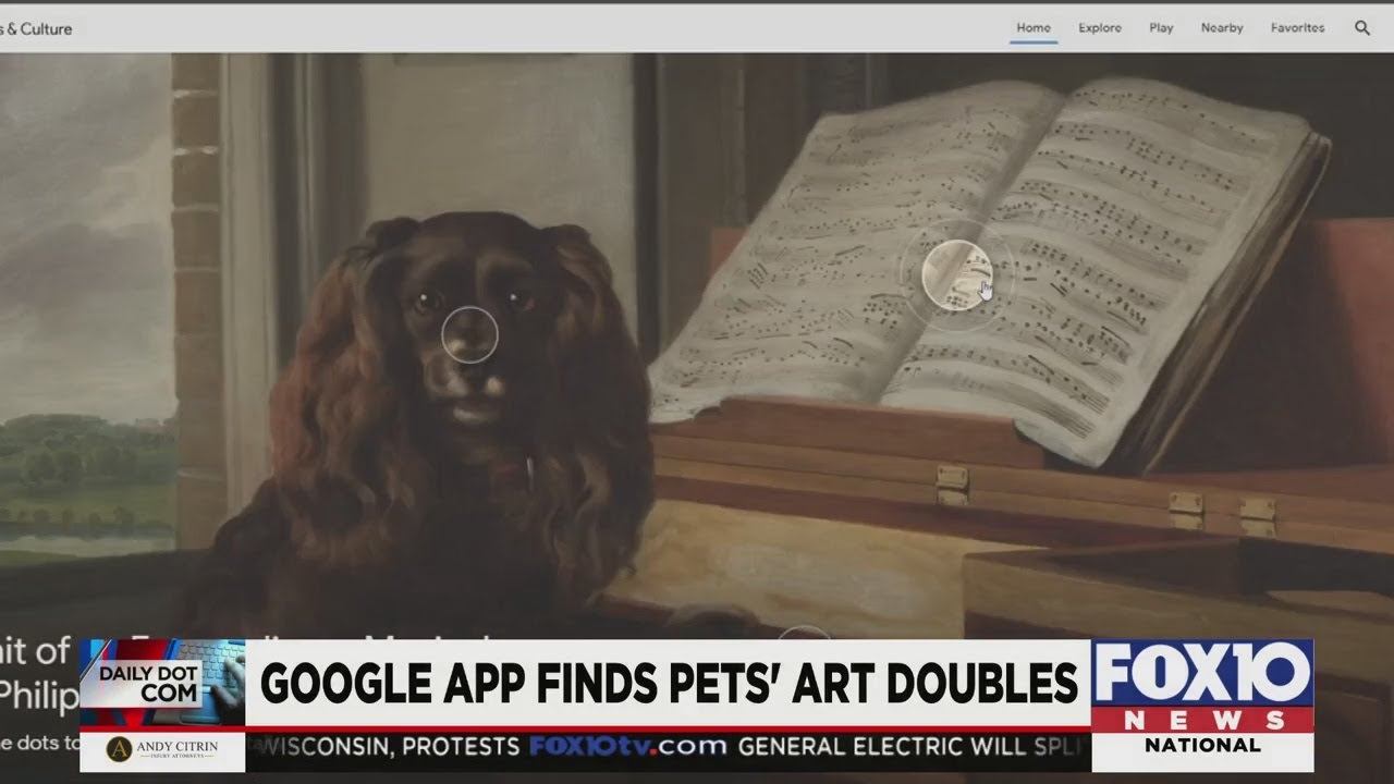 Google app finds pets art doubles