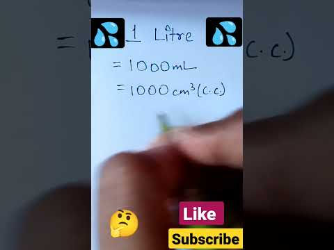 1 litre #shorts #measurement trick #ml , c.c , m.c , dm.c #math basics