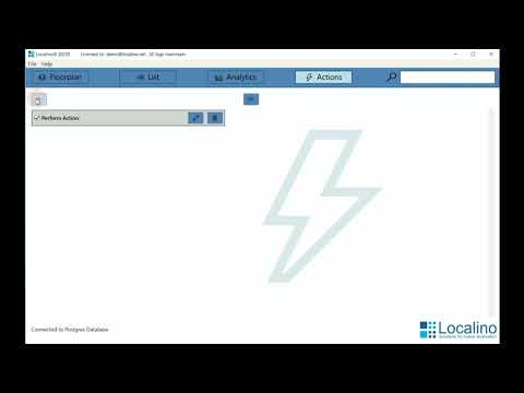 Localino 20/20 - RTLS data analytics, location based actions, forkift accident prevention