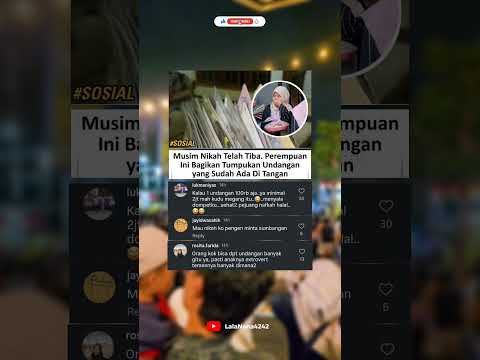 Wanita ini Terima Puluhan Undangan Nikah, Auto Duit Ludes 😂
