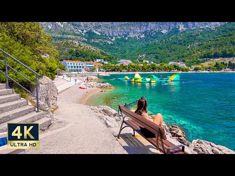 Drvenik Croatia 4K Makarska Riviera Walking Tour 2025