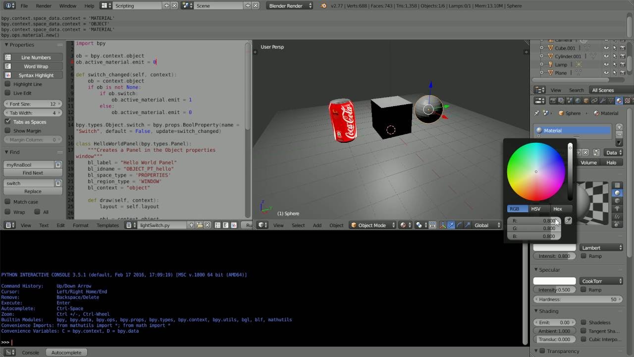 Adding New Properties to Objects & Linking Them to Update Functions, Blender Scripting Tutorial