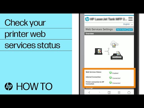 How to check your printer web services status | HP Printers | HP Support