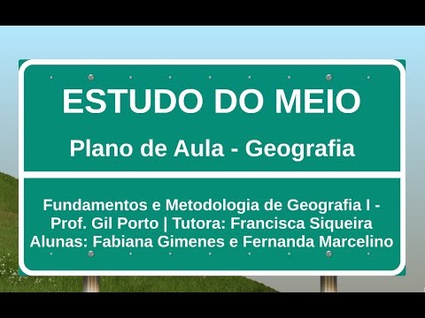 ESTUDO DO MEIO - PLANO GEOGRAFIA - UNIFAL - 2017