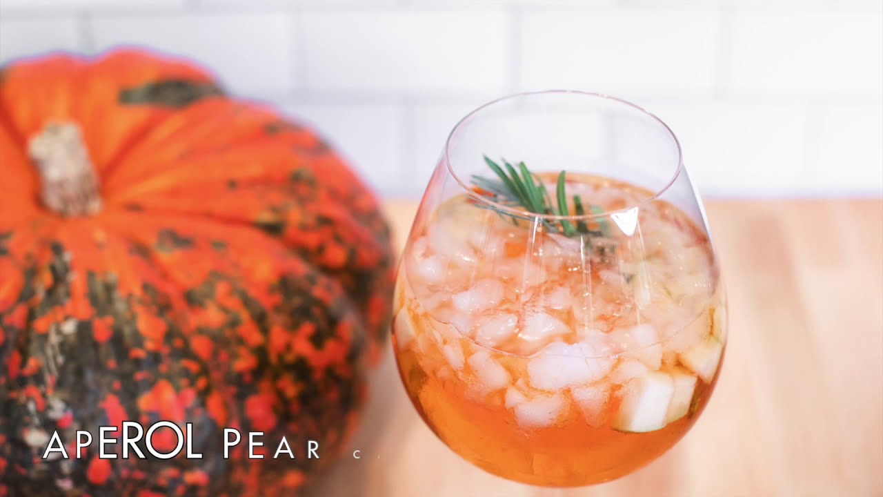 Aperol Pear Fall Spritz