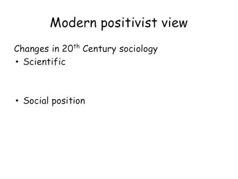 Objectivity and Value Free Sociology