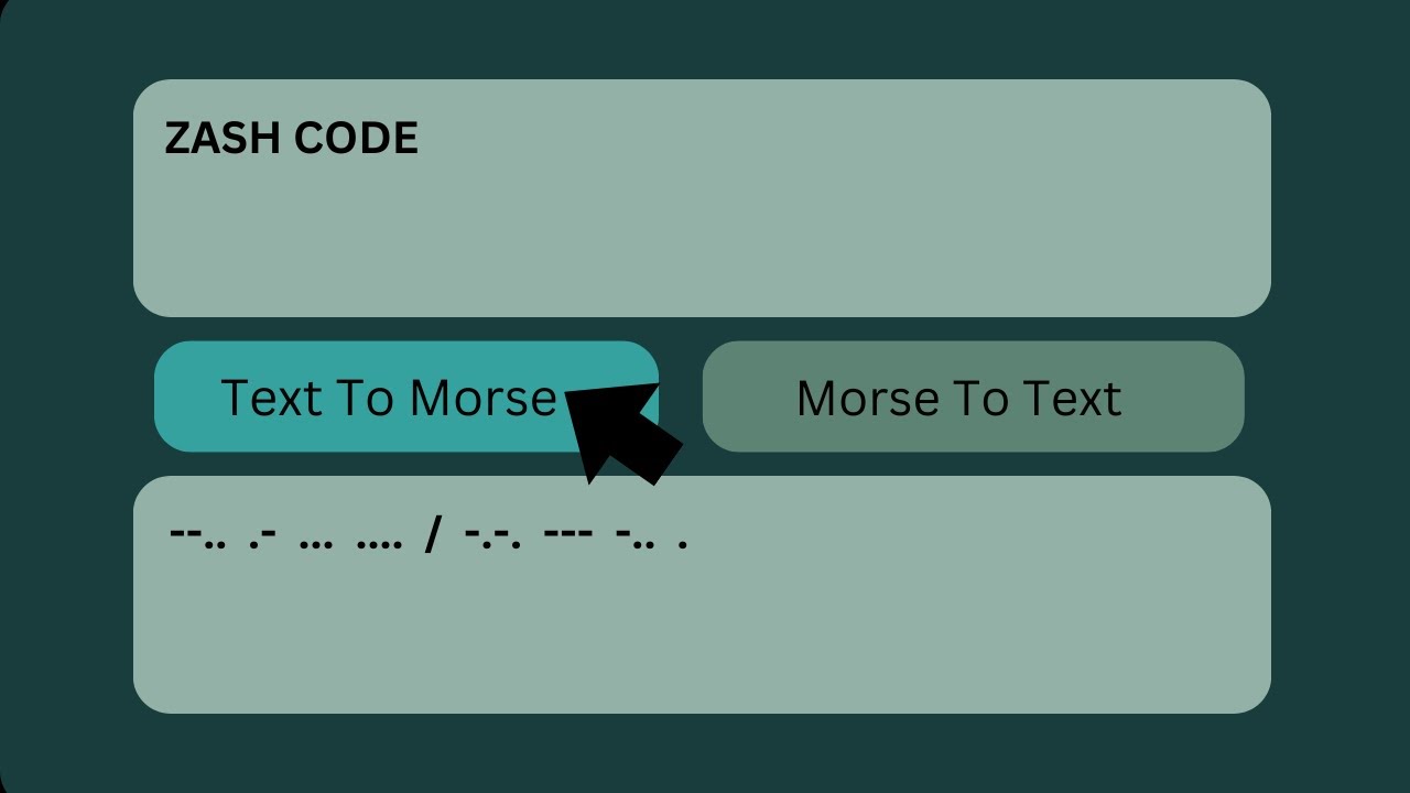 Creating a Morse Code Translator Using HTML, CSS and JavaScript.