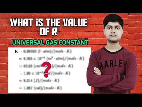 Universal Gas Constant Values In Different Units
