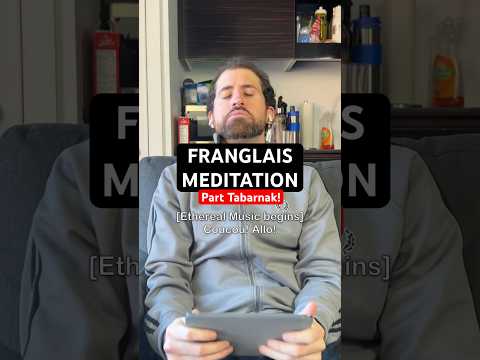 Relaxing quick meditation For optimal “peace” #comedy #franglais #meditation #bilingual #montreal