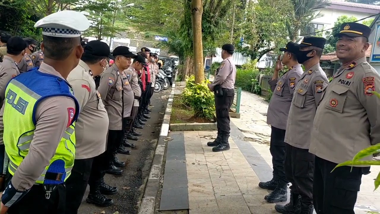 Polres Lebak Laksanakan Pam Audensi di Kantor KPU Lebak