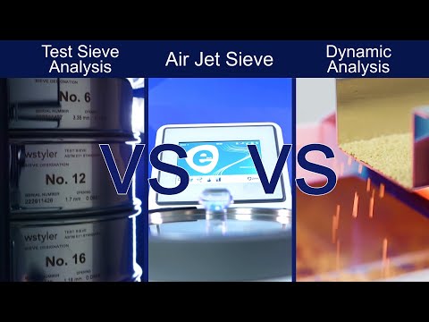 Test Sieve Analysis VS Air Jet Sieve VS Dynamic Analysis